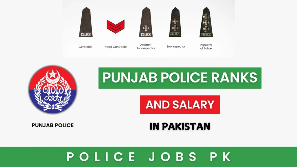 Punjab Police Ranks and Salary in Pakistan 2025 (Basic Pay)